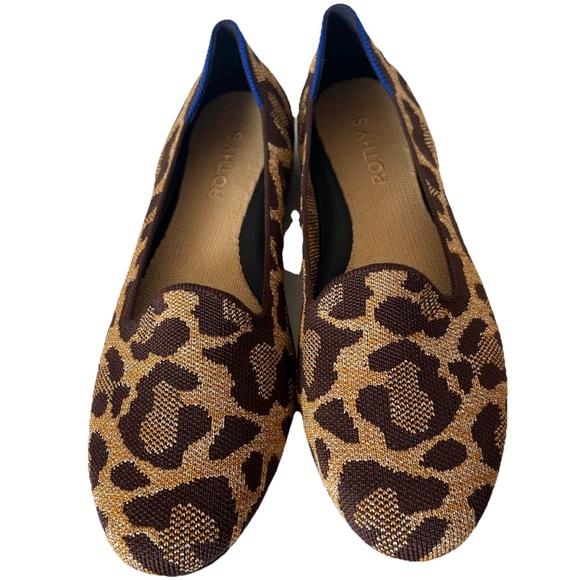 Rothy's | Shoes | Rothys The Lounge Loafer Metallic Cat Leopard Print ...